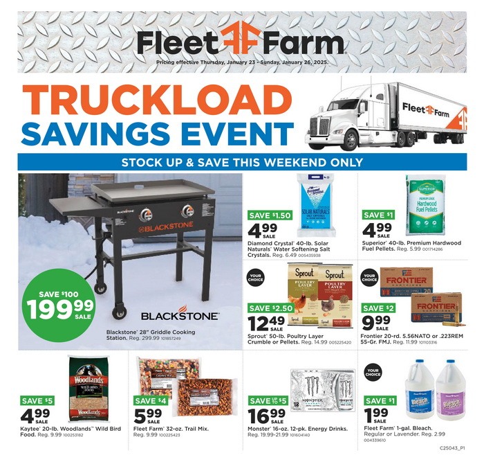 Fleet Farm Weekend Ad Jan 23 – Jan 26, 2025