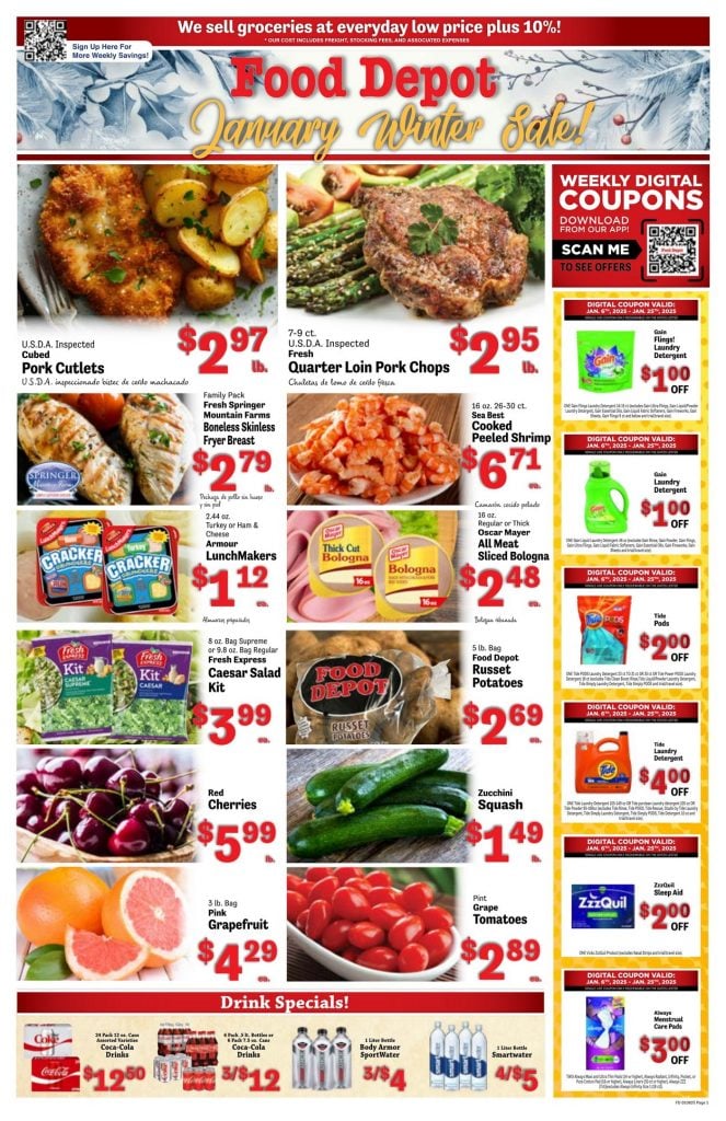 Food Depot Weekly Ad Jan 06 – Jan 12, 2025
