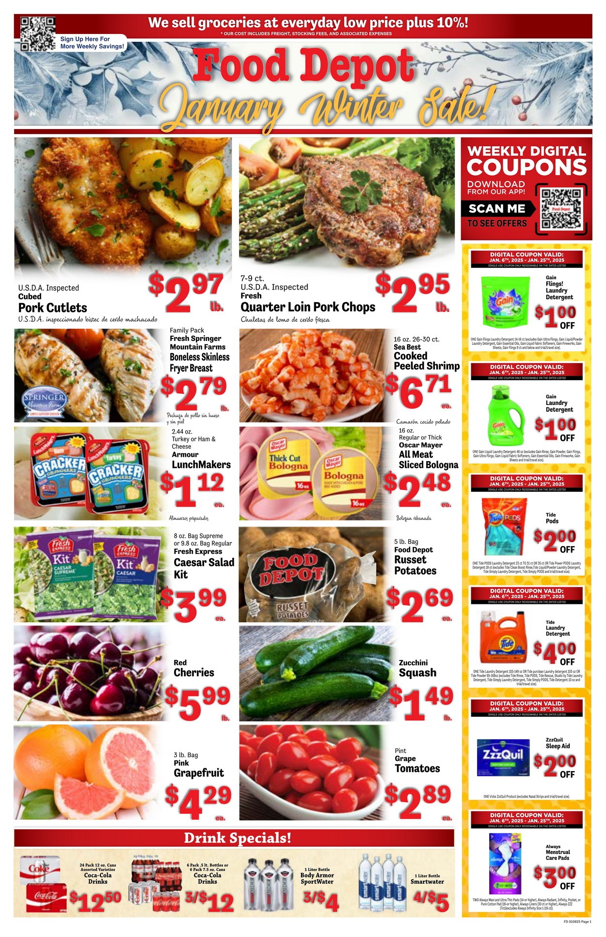 Food Depot Weekly Ad Jan 06 – Jan 12, 2025