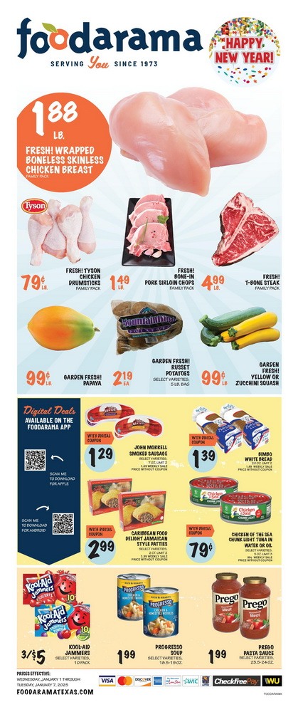 Foodarama Weekly Ad Jan 01 – Jan 07, 2025