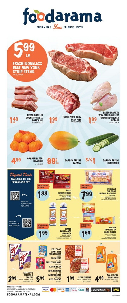 Foodarama Weekly Ad Jan 15 – Jan 21, 2025