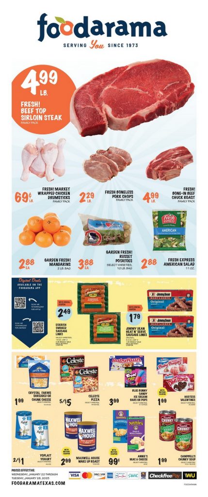 Foodarama Weekly Ad Jan 22 – Jan 28, 2025