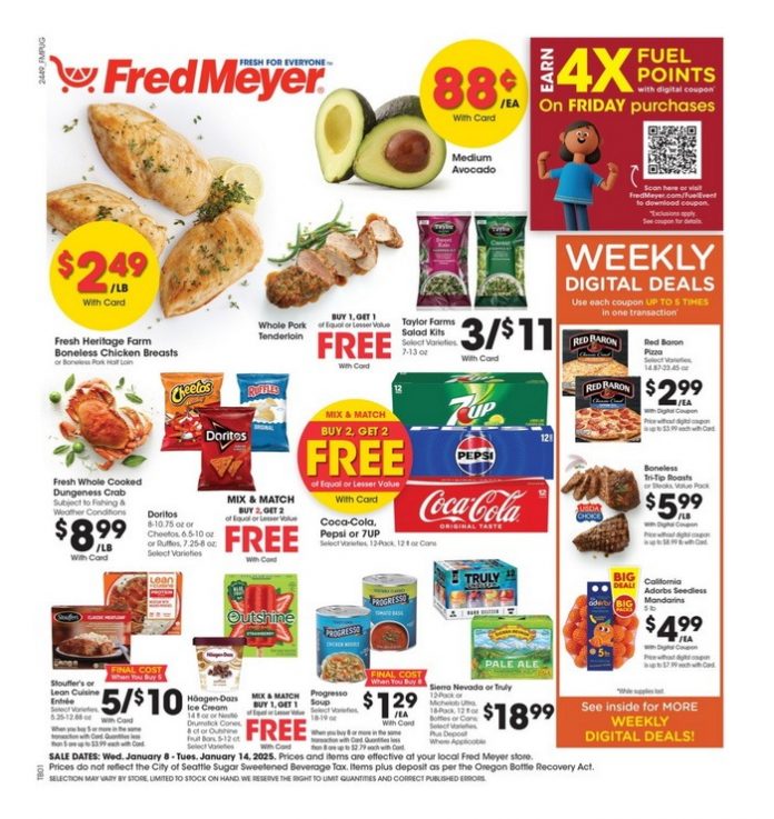 Fred Meyer Weekly Ad Jan 08 – Jan 14, 2025