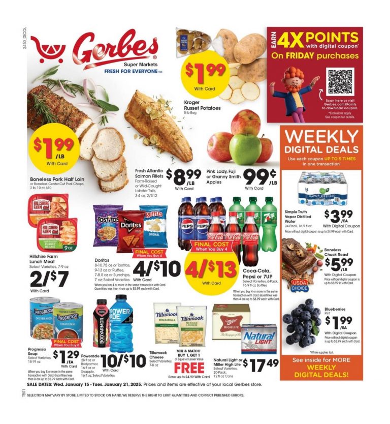 Gerbes Weekly Ad Jan 15 – Jan 21, 2025