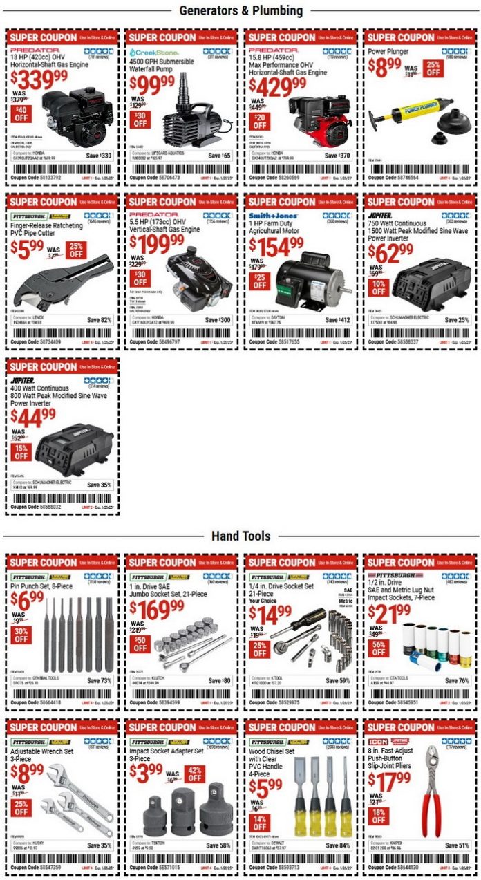 Harbor Freight Coupon Sale Jan 13 – Jan 26, 2025