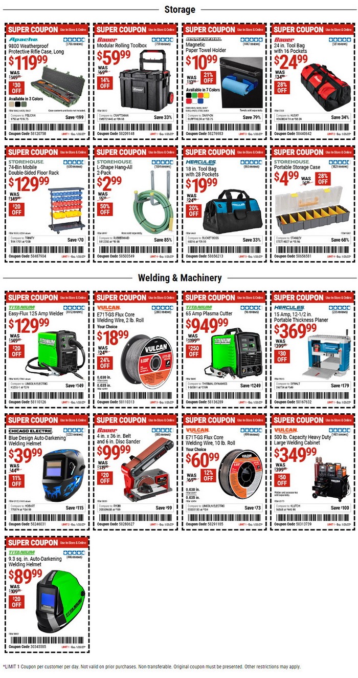 Harbor Freight Coupon Sale Jan 13 – Jan 26, 2025