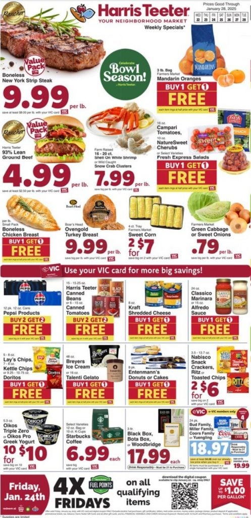 Harris Teeter Weekly Ad Jan 22 – Jan 28, 2025