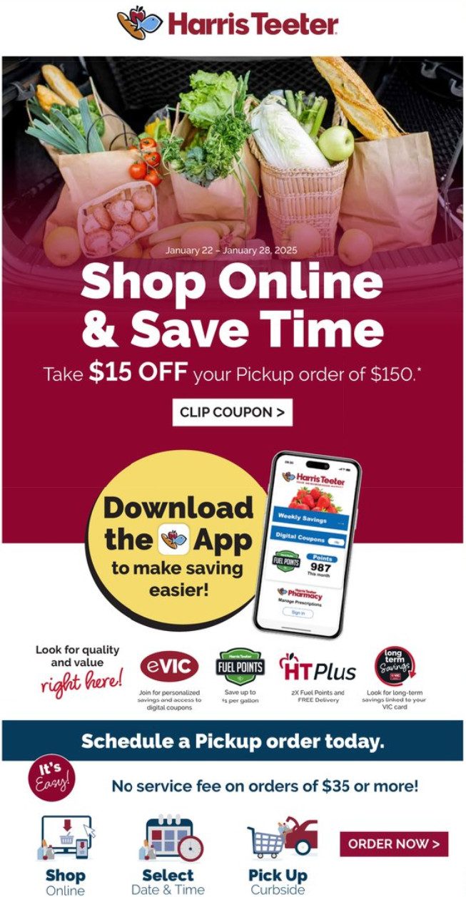 Harris Teeter Weekly Ad Jan 22 – Jan 28, 2025