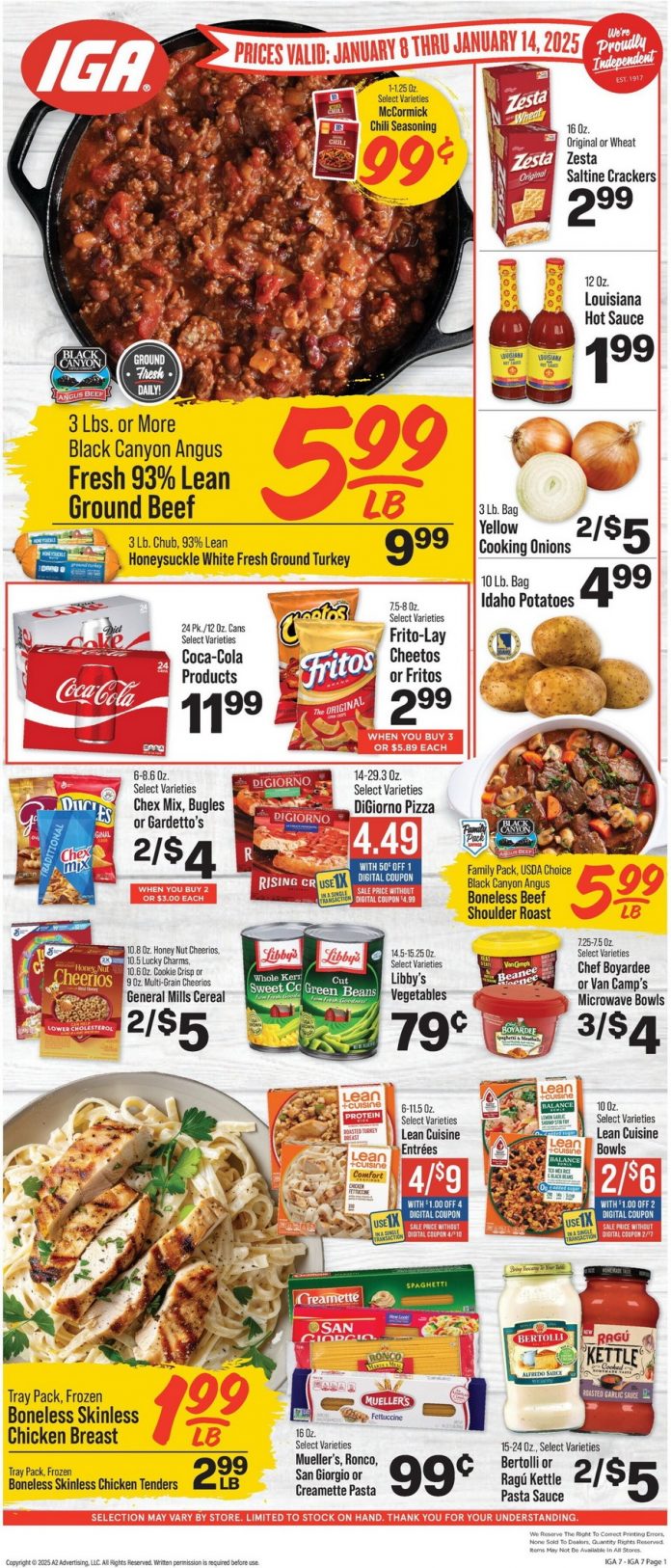 IGA Weekly Ad Jan 08 – Jan 14, 2025