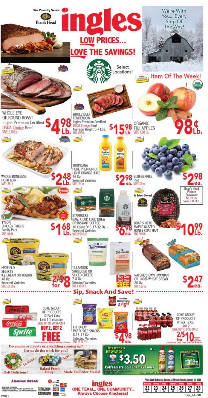 Ingles Weekly Ad Jan 22 – Jan 28, 2025