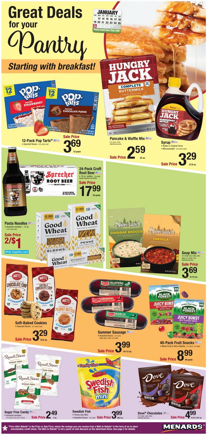 Menards Home Essentials Ad Jan 13 – Jan 26, 2025