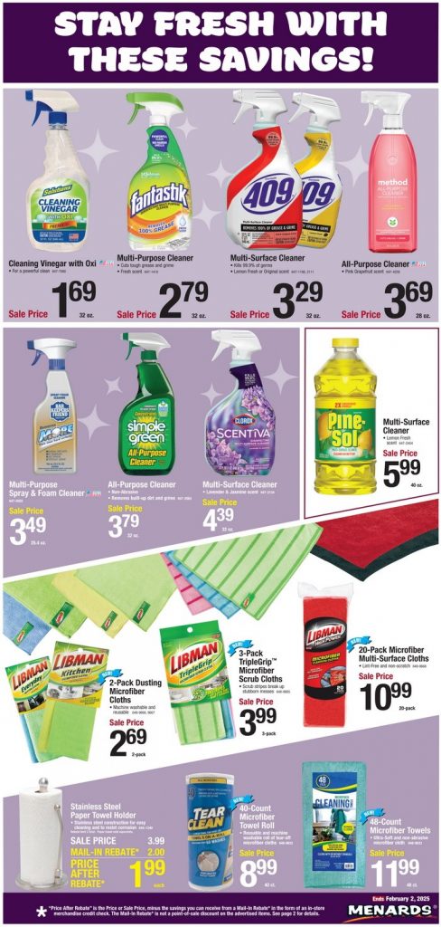 Menards Home Essentials Ad Jan 23 – Feb 02, 2025