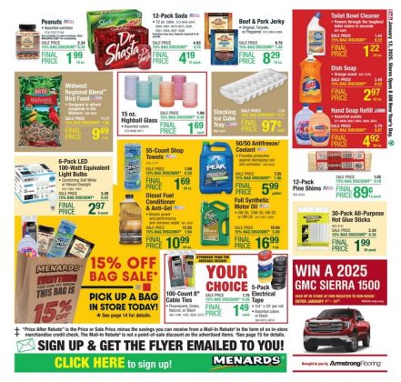 Menards Weekly Ad Jan 01 – Jan 12, 2025