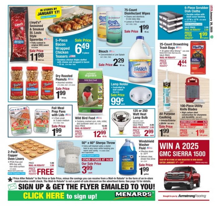 Menards Weekly Ad Jan 13 – Jan 26, 2025