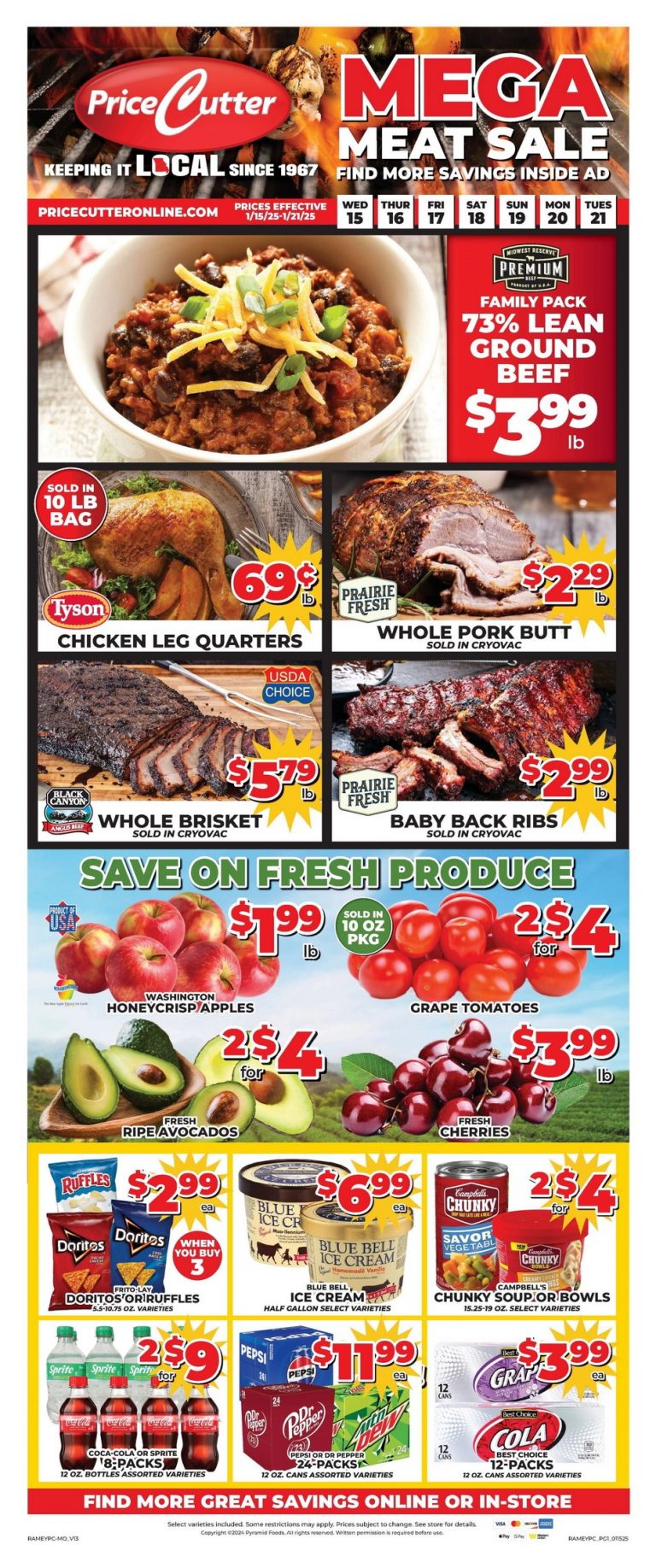 Price Cutter Weekly Ad Jan 15 – Jan 21, 2025