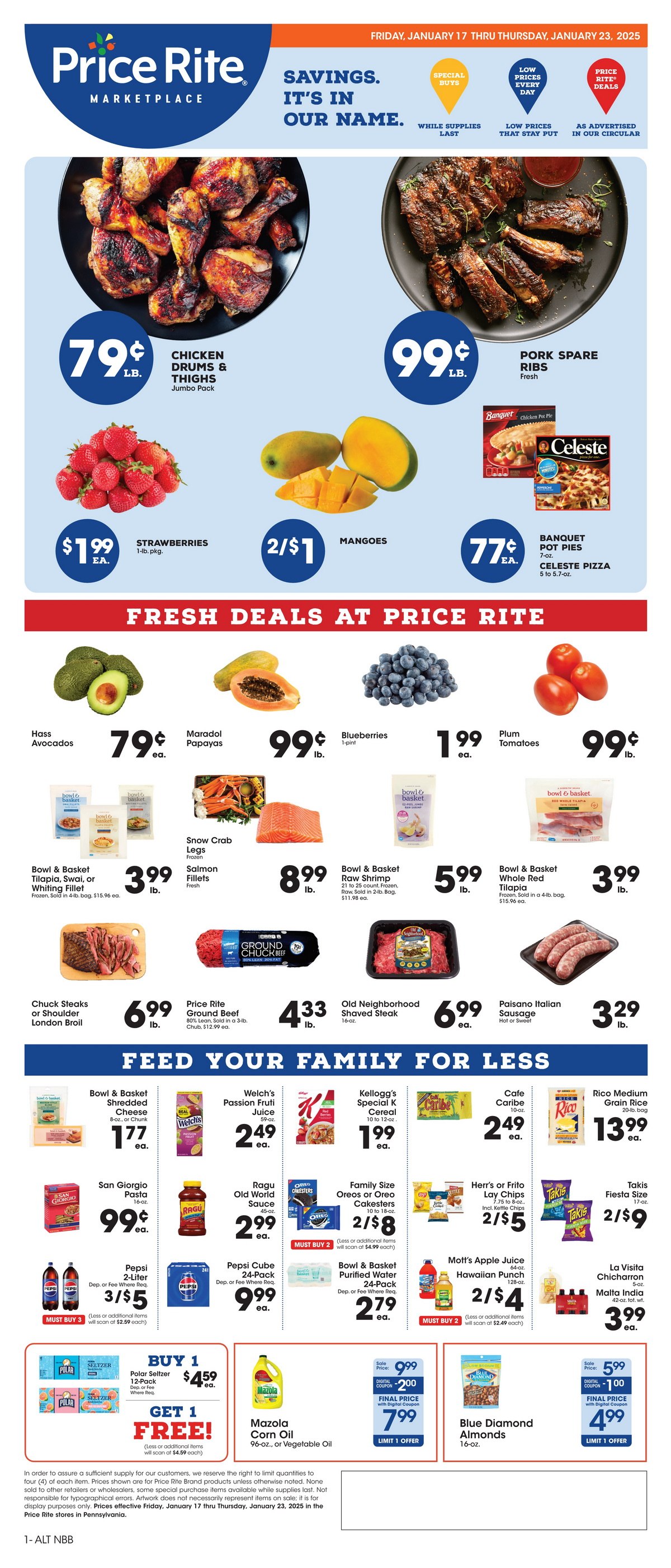 Price Rite Weekly Ad Jan 17 – Jan 23, 2025