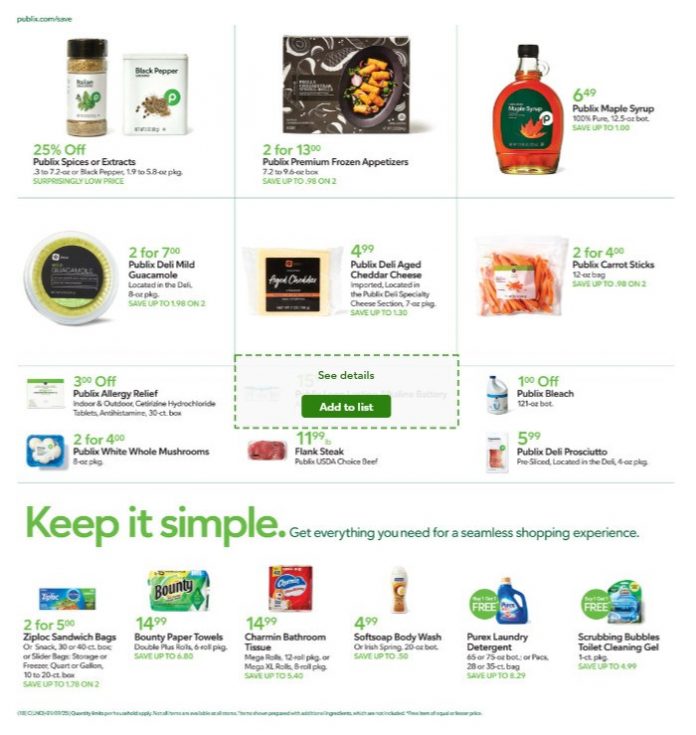 Publix Weekly Ad Jan 08 – Jan 14, 2025