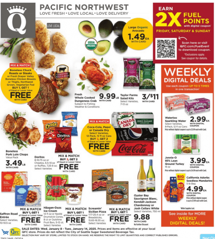 QFC Weekly Ad Jan 08 – Jan 14, 2025 (New Year Promotion Included)