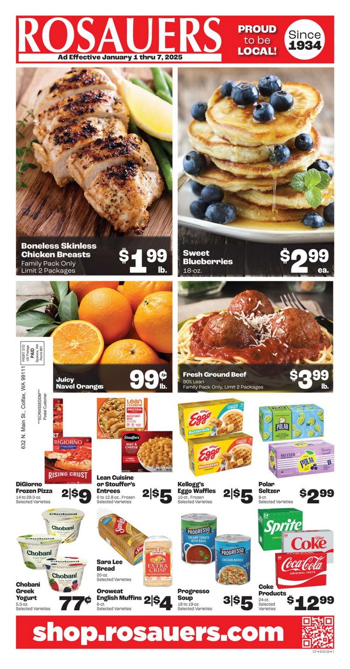 Rosauers Weekly Ad Jan 01 – Jan 07, 2025
