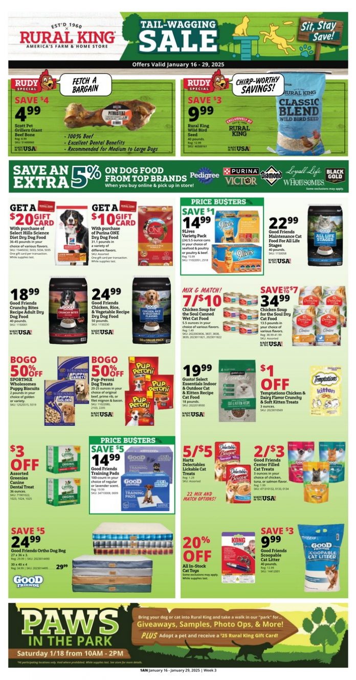 Rural King Weekly Ad Jan 16 – Jan 29, 2025