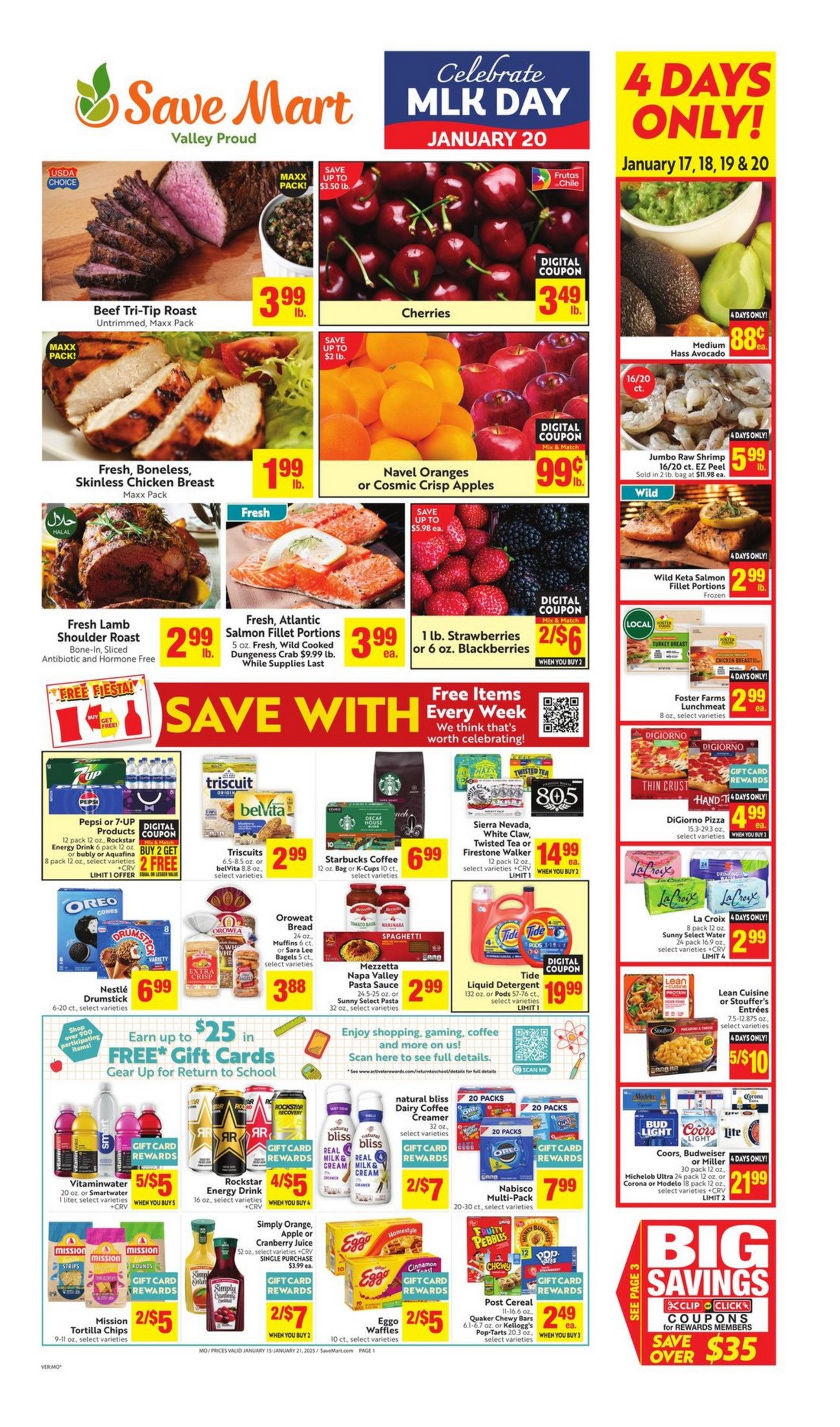 Save Mart Supermarkets Weekly Ad Jan 15 – Jan 21, 2025