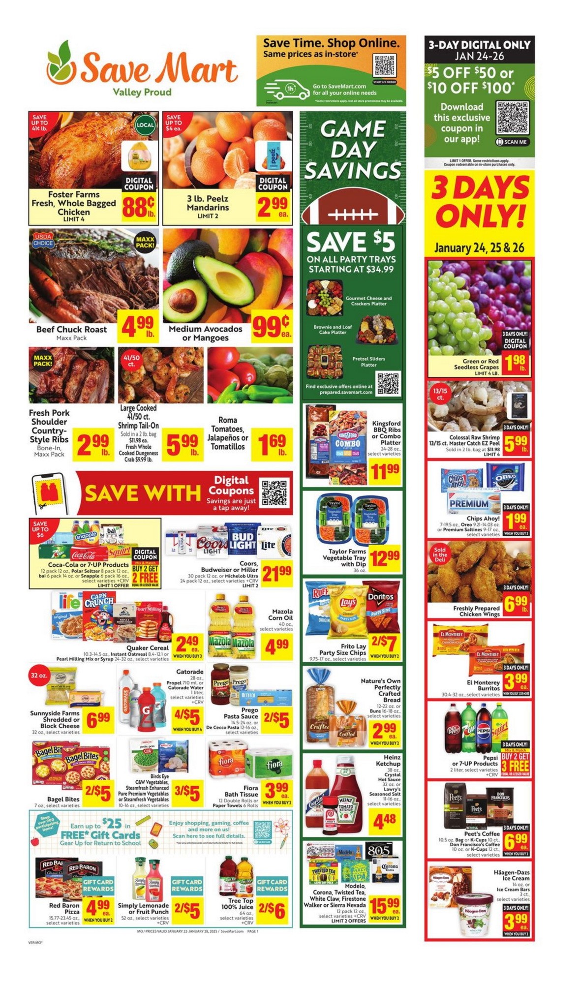 Save Mart Supermarkets Weekly Ad Jan 22 – Jan 28, 2025