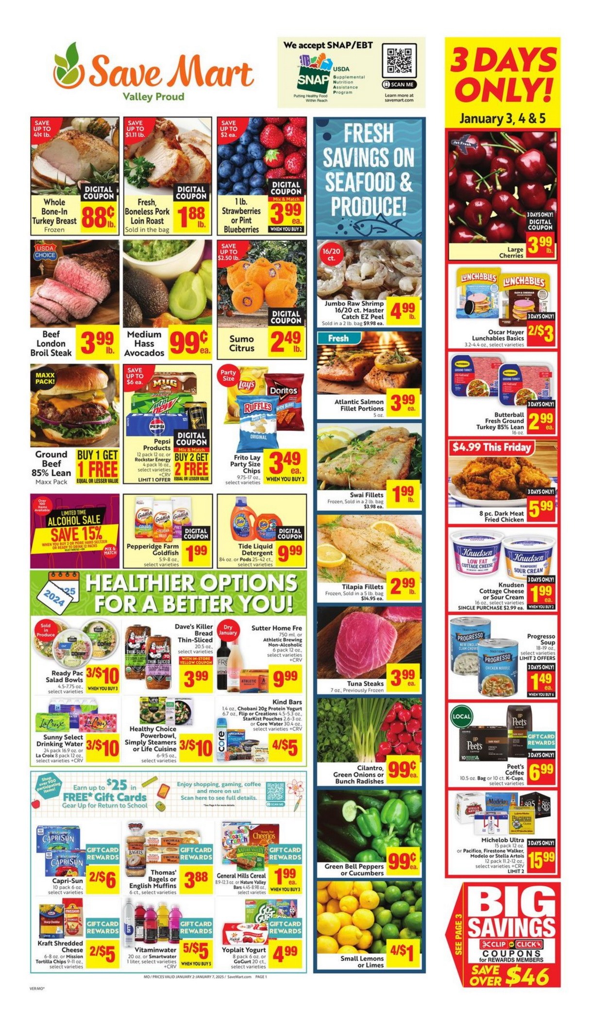 Save Mart Supermarkets Weekly Ad Jan 02 – Jan 07, 2025