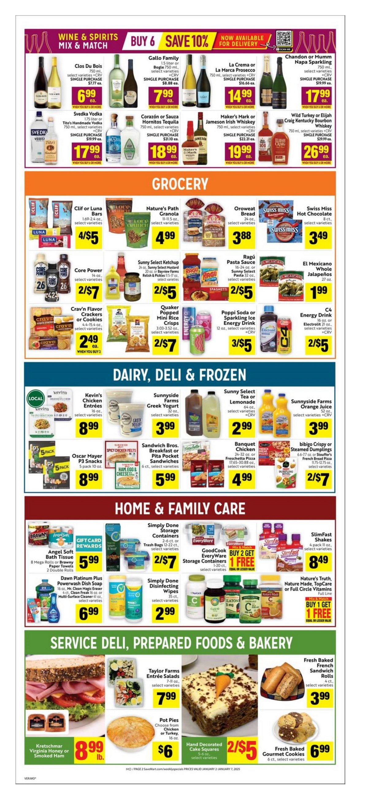 Save Mart Supermarkets Weekly Ad Jan 02 – Jan 07, 2025