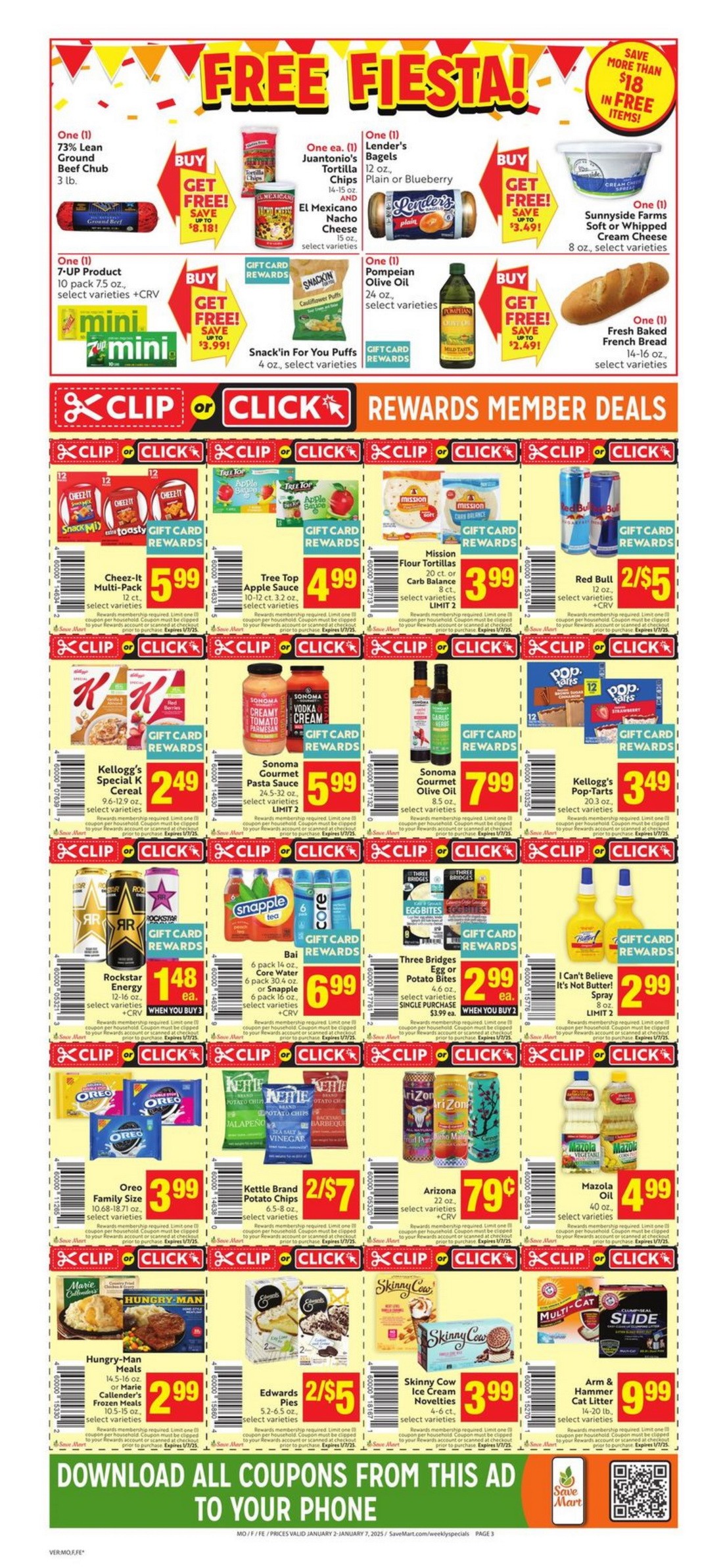 Save Mart Supermarkets Weekly Ad Jan 02 – Jan 07, 2025