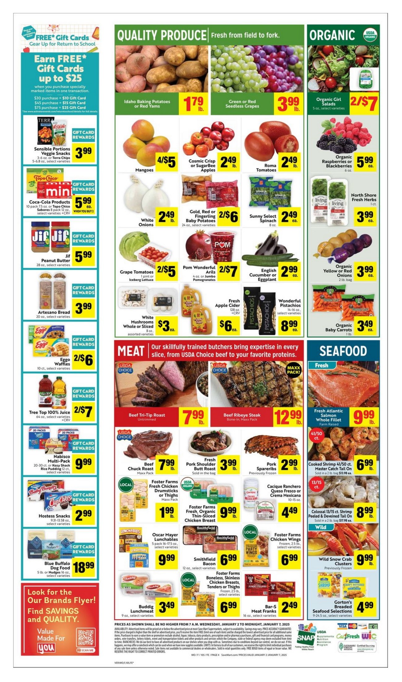Save Mart Supermarkets Weekly Ad Jan 02 – Jan 07, 2025