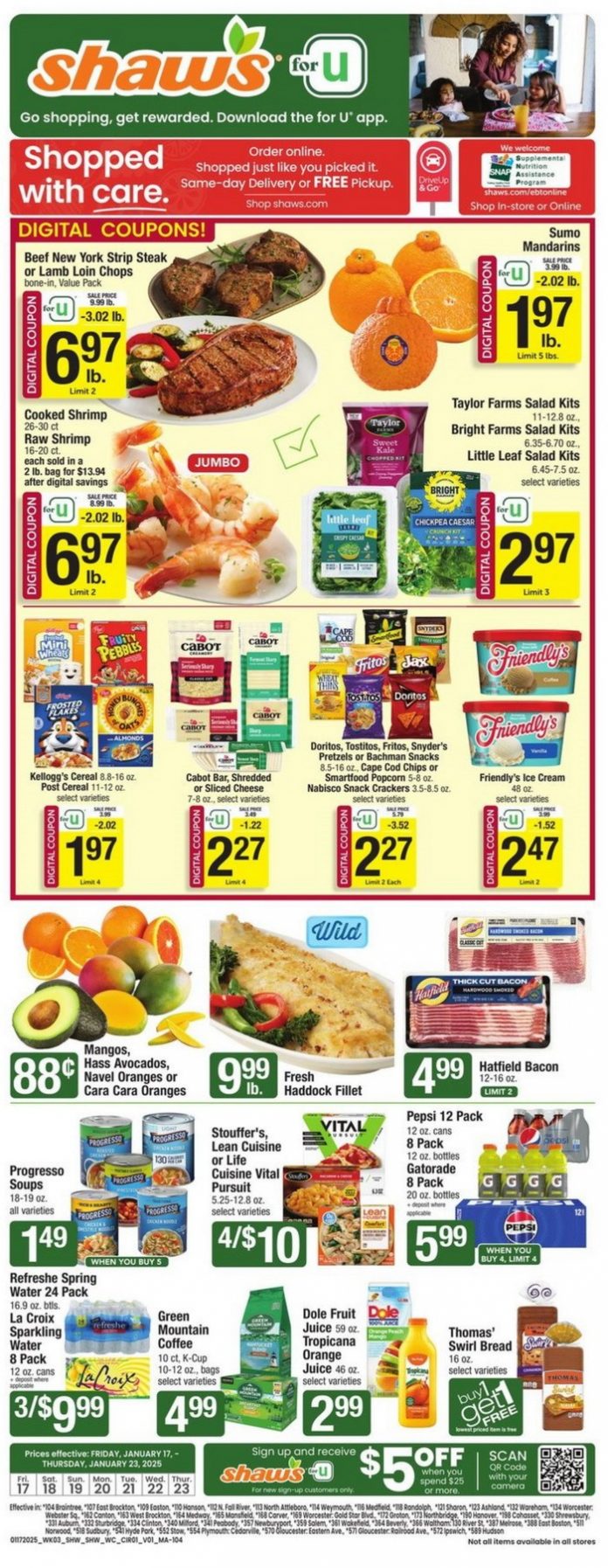 Shaw's Weekly Ad Jan 17 – Jan 23, 2025