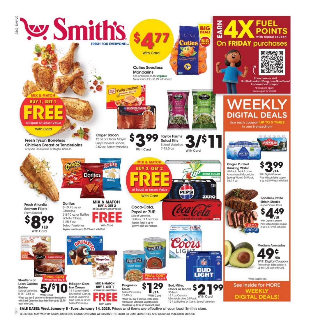Smith's Food and Drug Weekly Ad Jan 08 – Jan 14, 2025