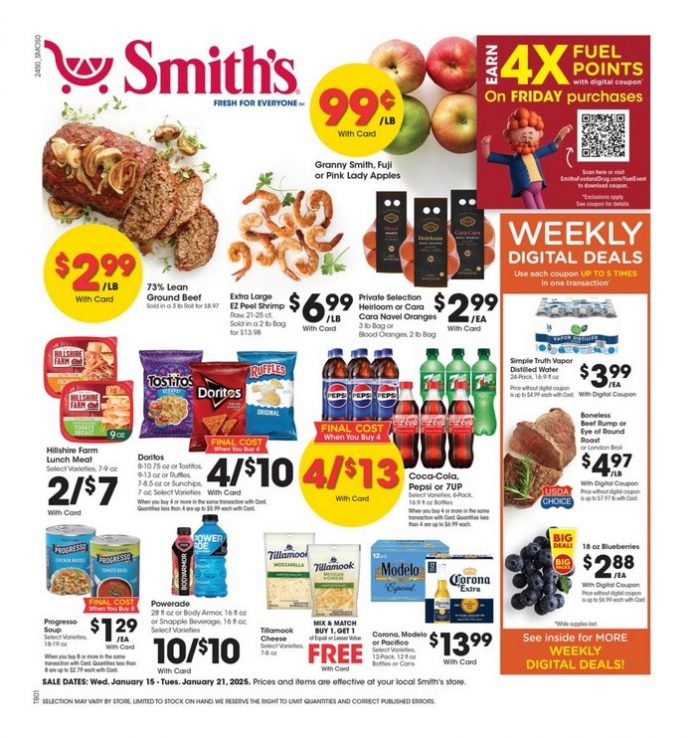 Smith's Food and Drug Weekly Ad Jan 15 – Jan 21, 2025