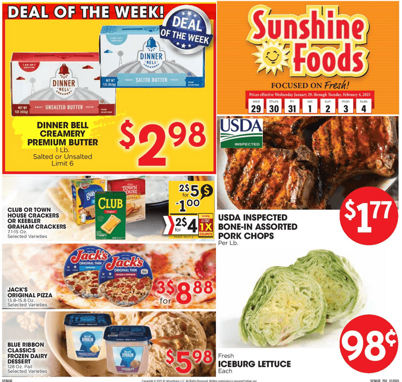Sunshine Foods Weekly Ad Jan 29 – Feb 04, 2025