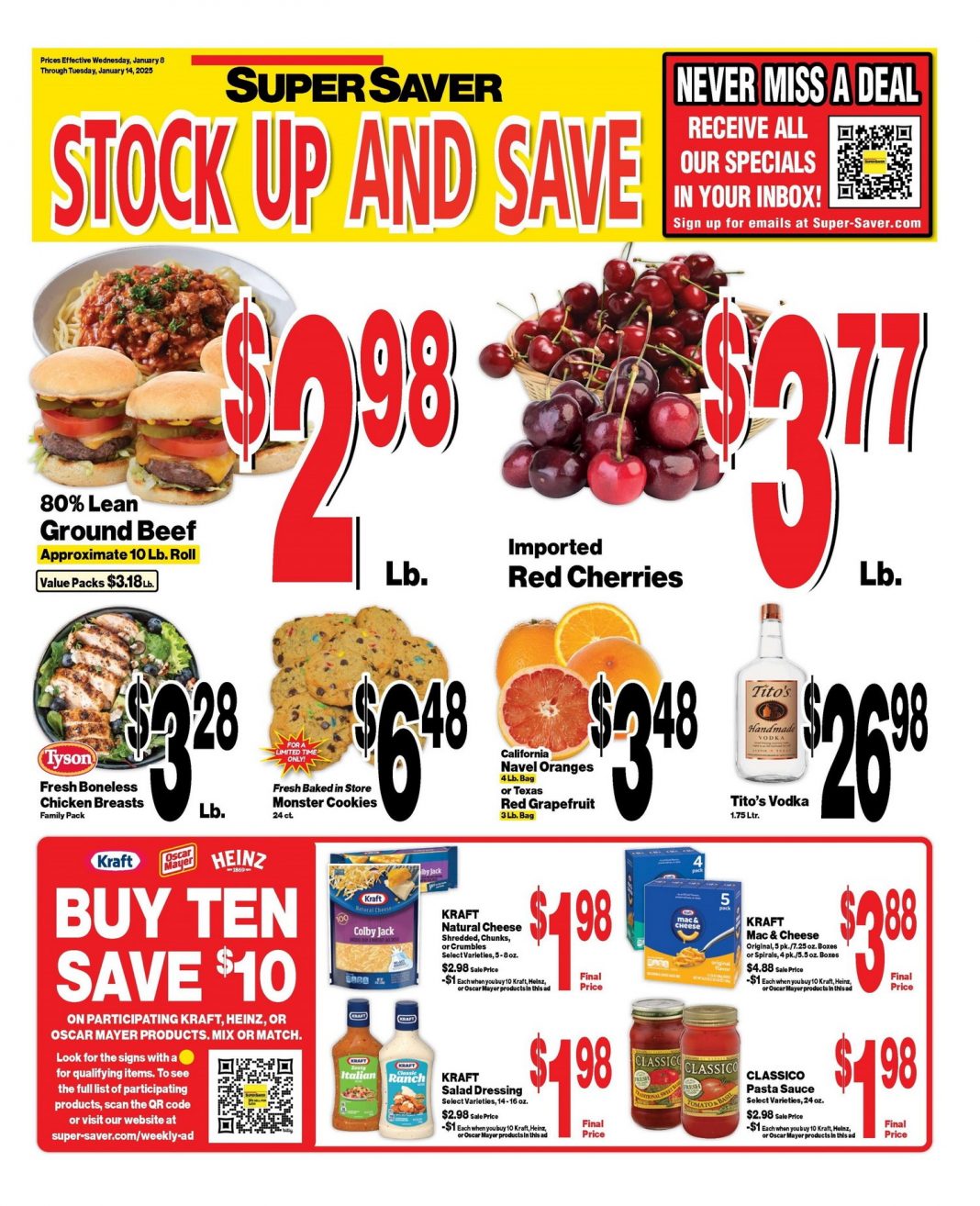 Super Saver Weekly Ad Jan 08 – Jan 14, 2025