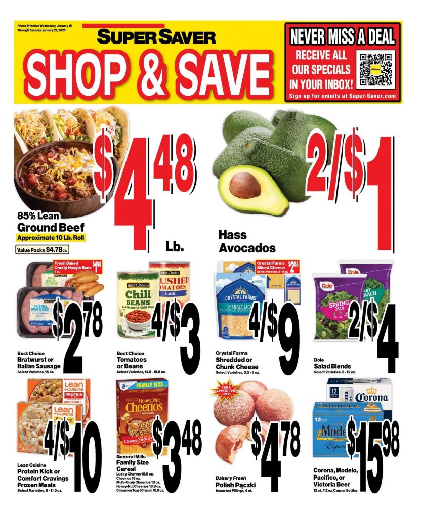 Super Saver Weekly Ad Jan 15 – Jan 21, 2025