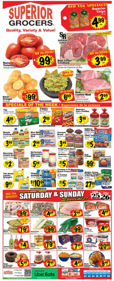 Superior Grocers Weekly Ad Jan 22 – Jan 28, 2025