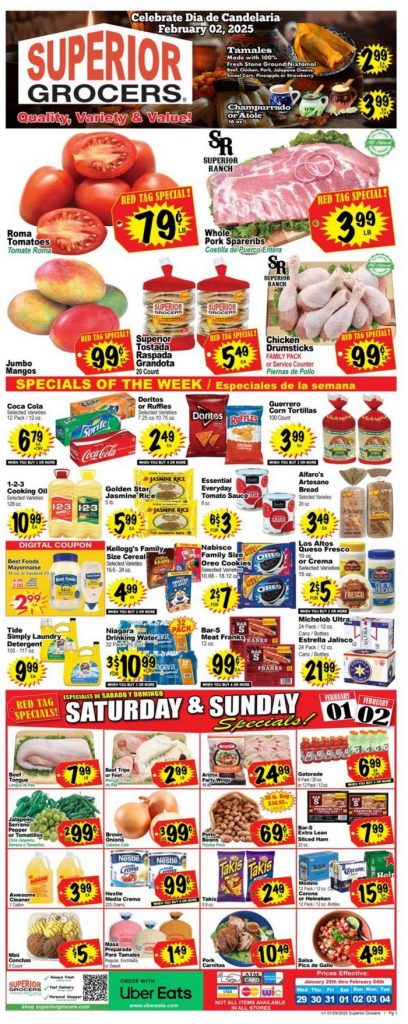 Superior Grocers Weekly Ad Jan 29 – Feb 04, 2025