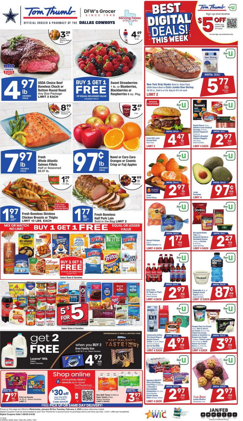 Tom Thumb Weekly Ad Jan 29 – Feb 04, 2025