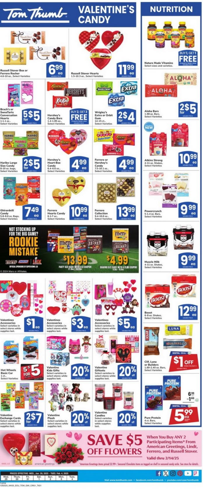 Tom Thumb Weekly Ad Jan 29 – Feb 04, 2025