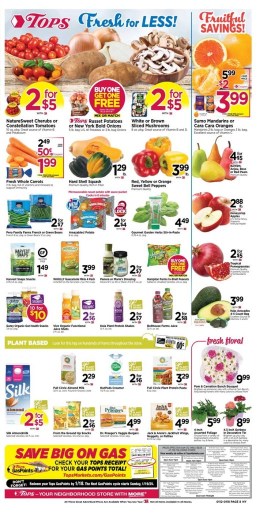 Tops Weekly Ad Jan 12 – Jan 18, 2025