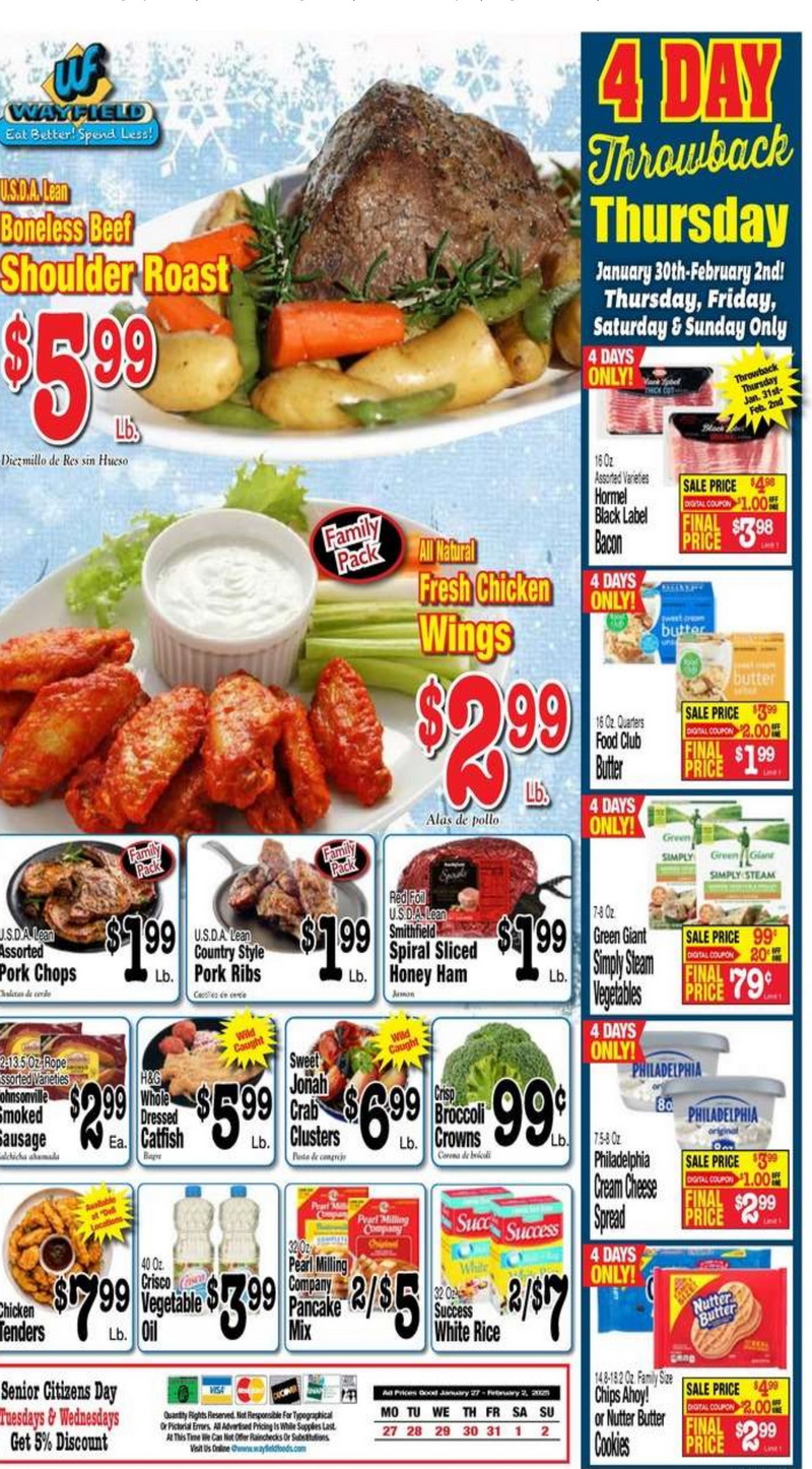 Wayfield Foods Weekly Ad Jan 27 – Feb 02, 2025
