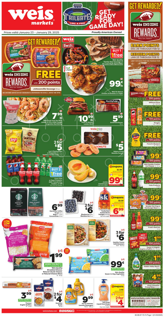 Weis Markets Weekly Ad Jan 23 – Jan 29, 2025