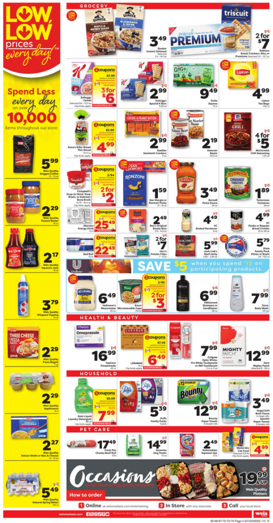 Weis Markets Weekly Ad Jan 23 – Jan 29, 2025