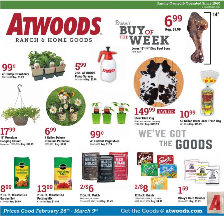 Atwoods Weekly Ad Feb 26 – Mar 09, 2025