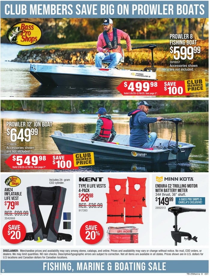 Bass Pro Shops Fishing, Marine & Boating Sale Feb 06 – Feb 19, 2025