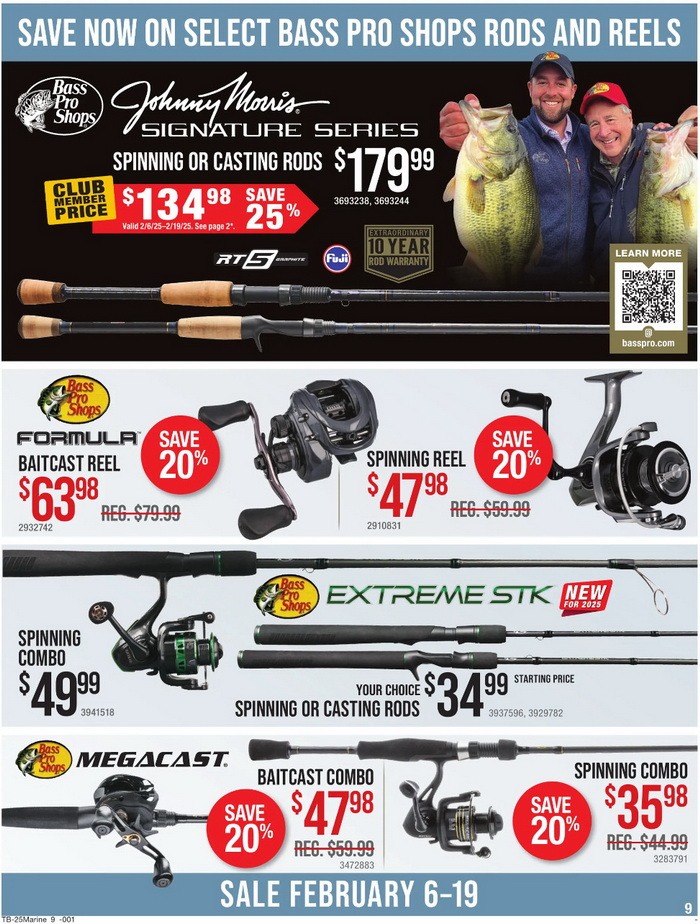 Bass Pro Shops Fishing, Marine & Boating Sale Feb 06 – Feb 19, 2025