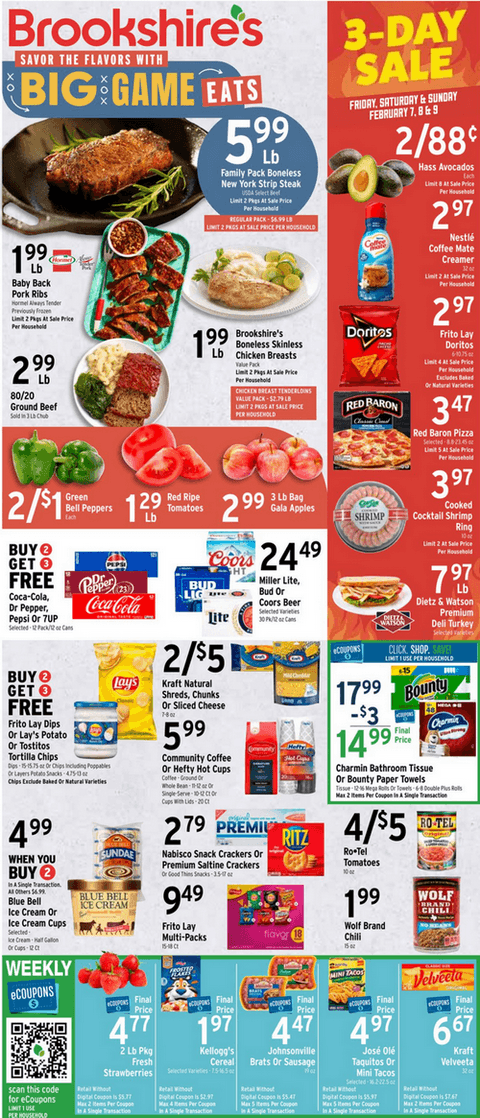 Brookshire's Weekly Ad Feb 05 – Feb 11, 2025 (Valentine's Day Promotion Included)