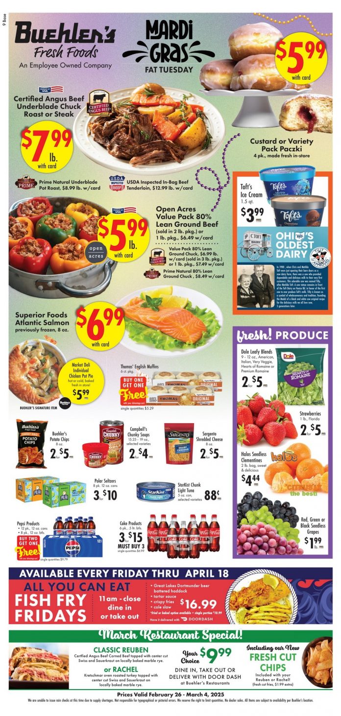 Buehler's Weekly Ad Feb 26 – Mar 04, 2025