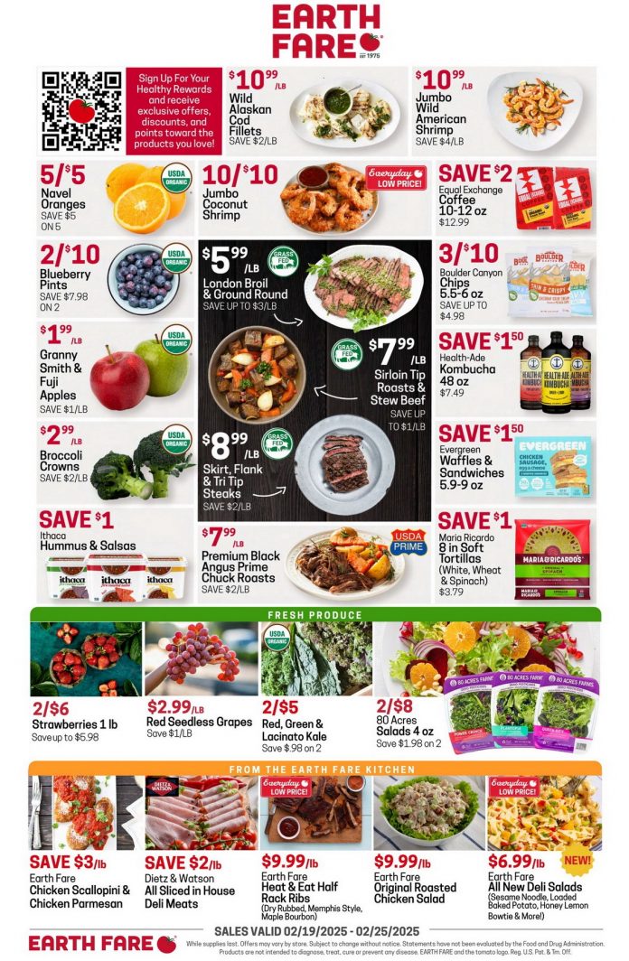 Earth Fare Weekly Ad Feb 19 – Feb 25, 2025